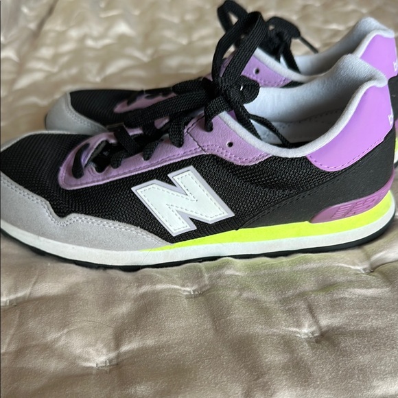 New Balance | Shoes | New Balance Black And Lavender Sneakers With Neon ...